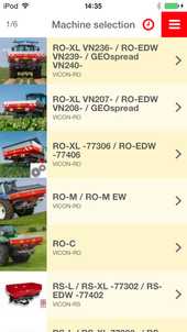 Vicon Streutabellen App / Kverneland Group Apps / Vicon brand Germany ...
